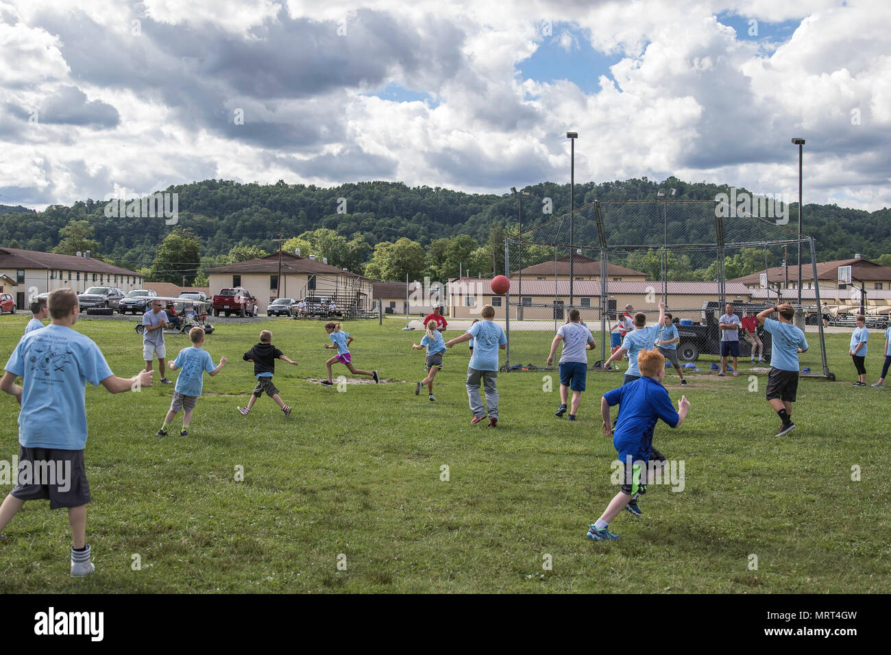 Kampers were able to enjoy sports activities such as rock climbing ...