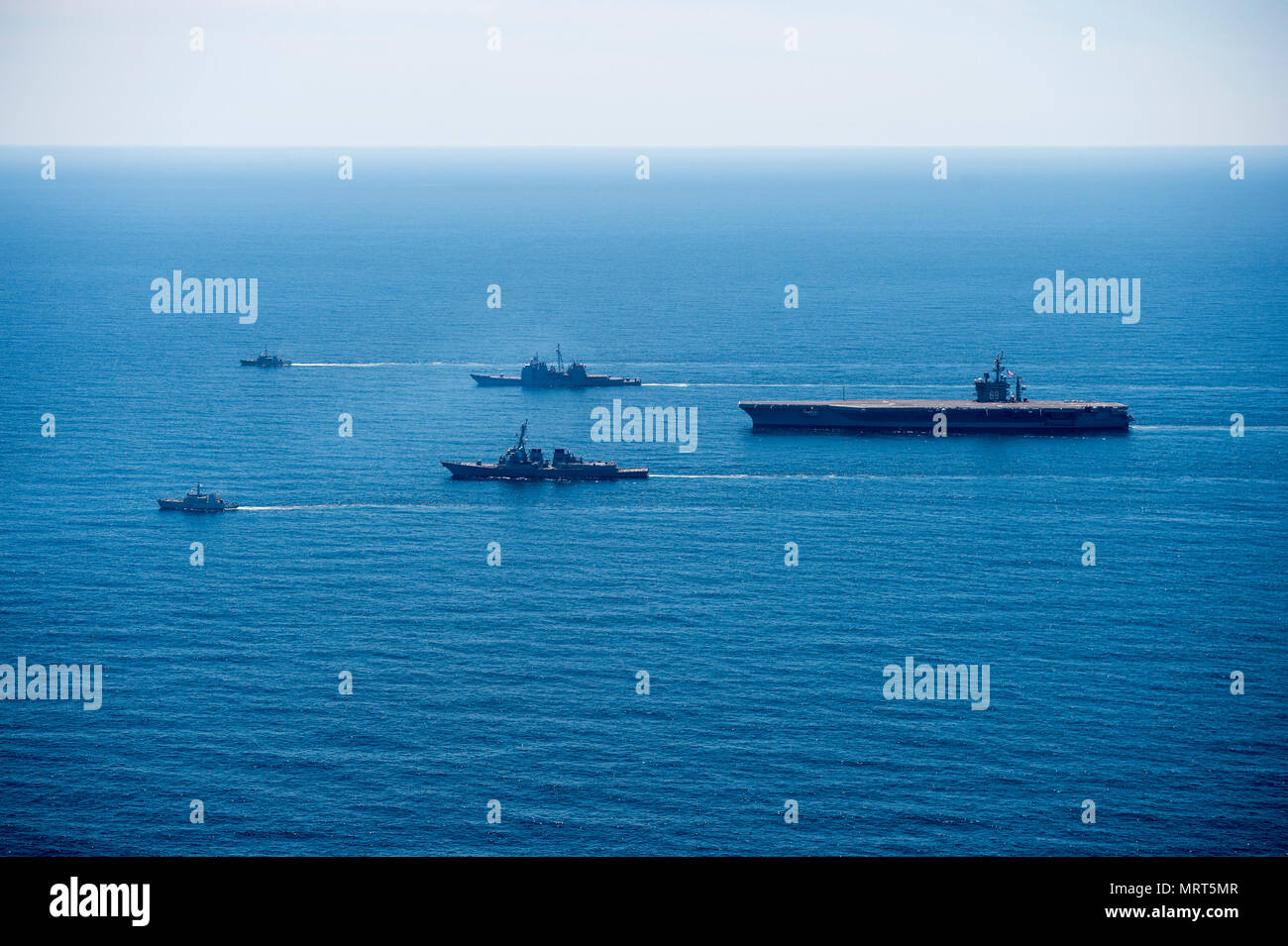 170627-N-YZ751-1027 ATLANTIC OCEAN (June 27, 2017) The aircraft carrier ...