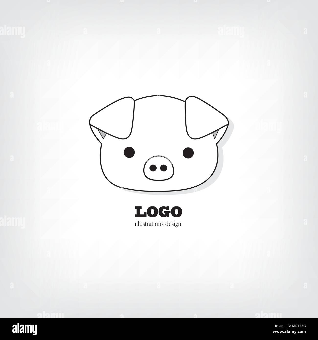 pig animal icon logo Stock Vector Image & Art - Alamy