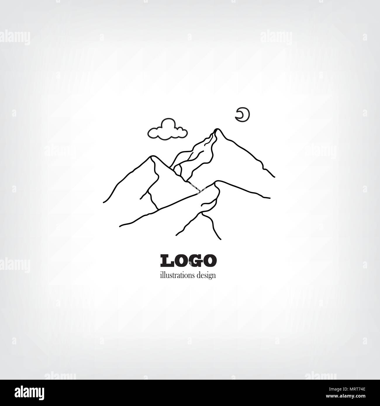 Mountain icon - Illustration Stock Vector Image & Art - Alamy