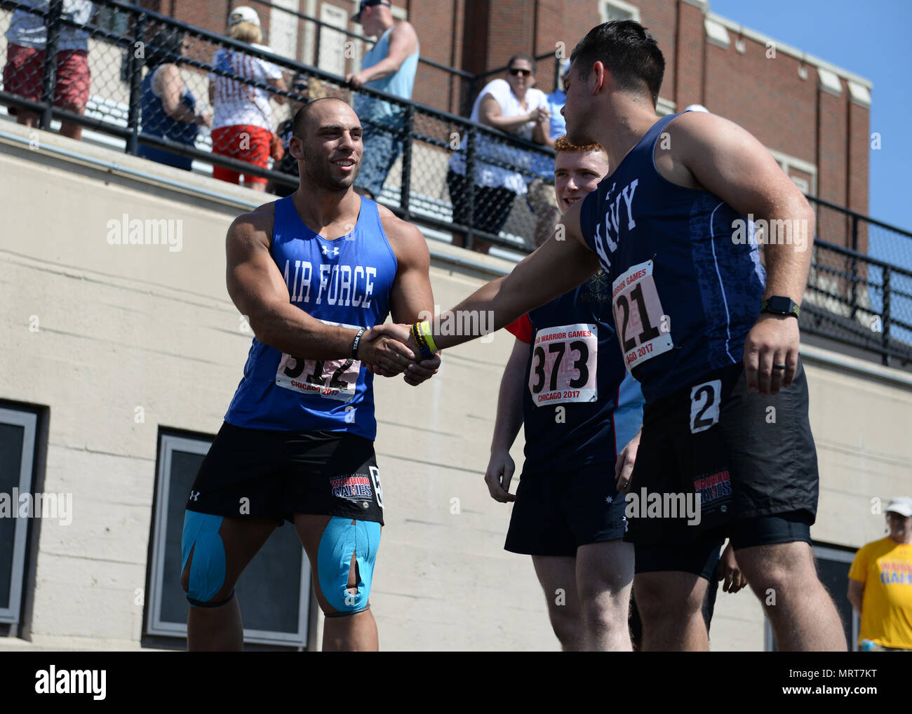 CHICAGO (July 2, 2017) Staff Sgt. Matt Cable, of Team Air Force, wishes ...