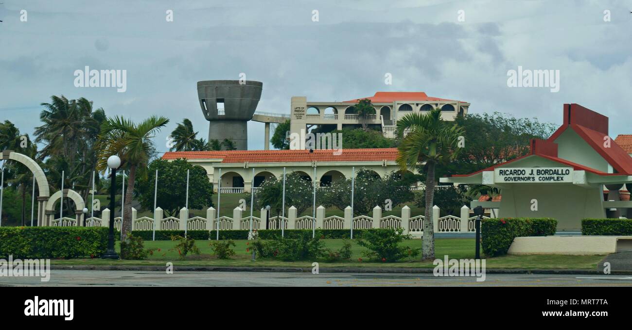 Guam, USA- December 2016: The Ricardo J. Bordallo governor’s complex in ...