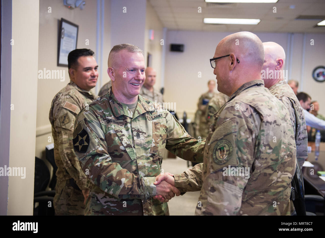 U.S. Army Command Sgt. Maj. John W. Troxell, Senior Enlisted Advisor to ...