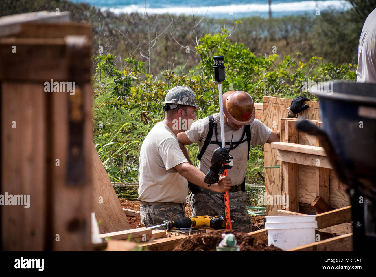 Senior Master Sgt. Thomas Barron (left) and Technical Sgt. John Walker ...