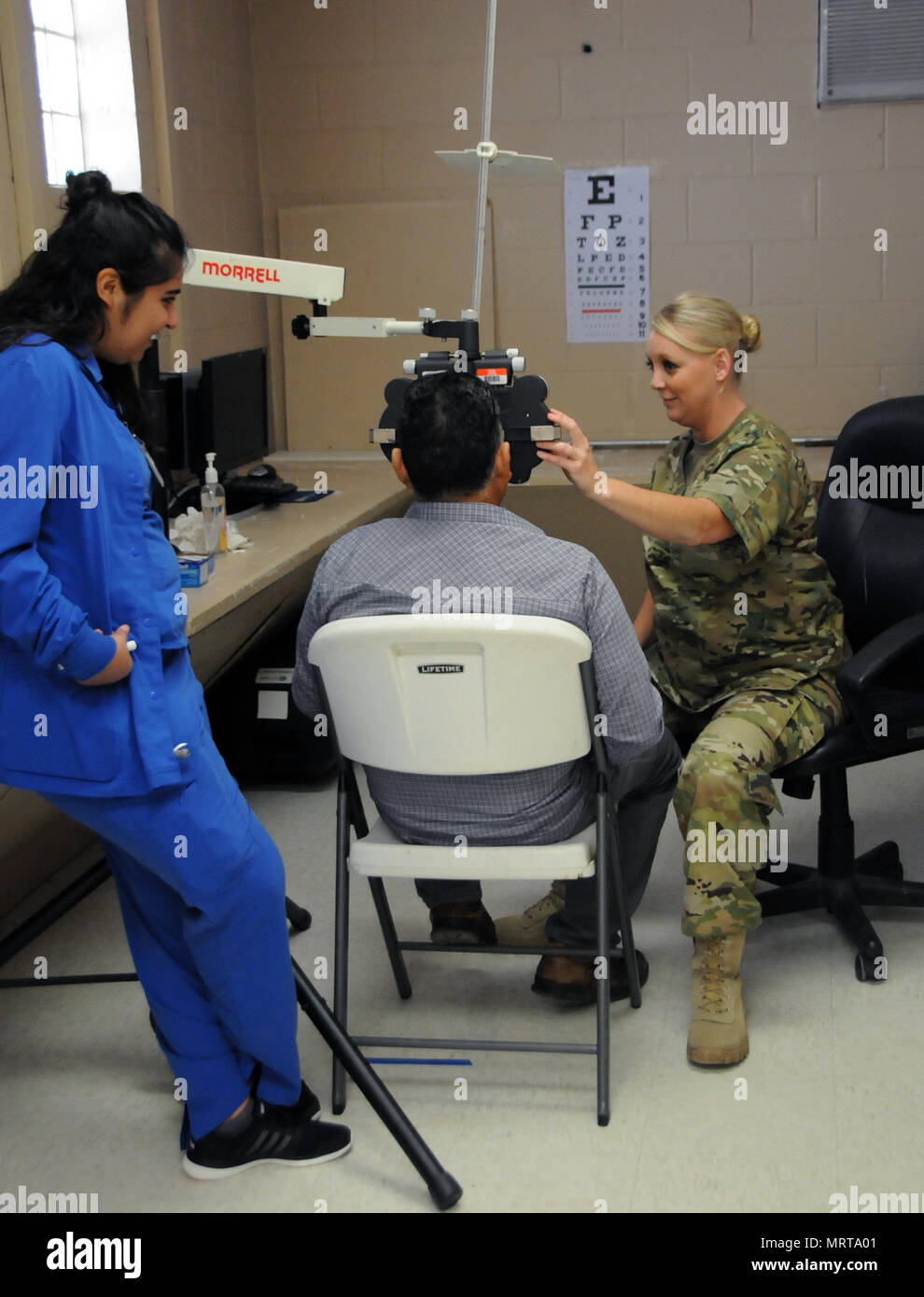 Maj. Jennifer Meadows, an optometrist assigned to 7226th Medical ...