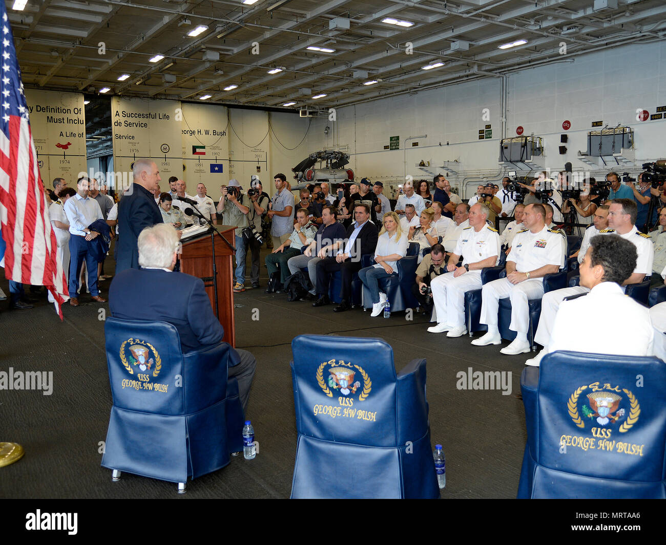 U.S. Ambassador to Israel David Friedman and Commander, U.S. Naval ...