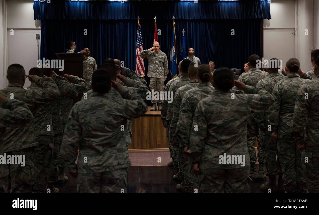 U.S. Air Force Maj. Tyler Hess, 39th Comptroller Squadron incoming ...