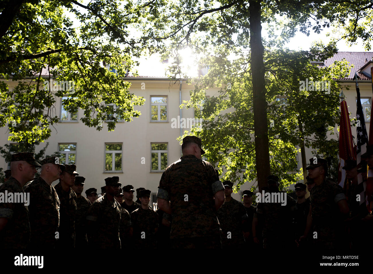 Major General Niel Nelson, the off-going commander of Marine Forces ...