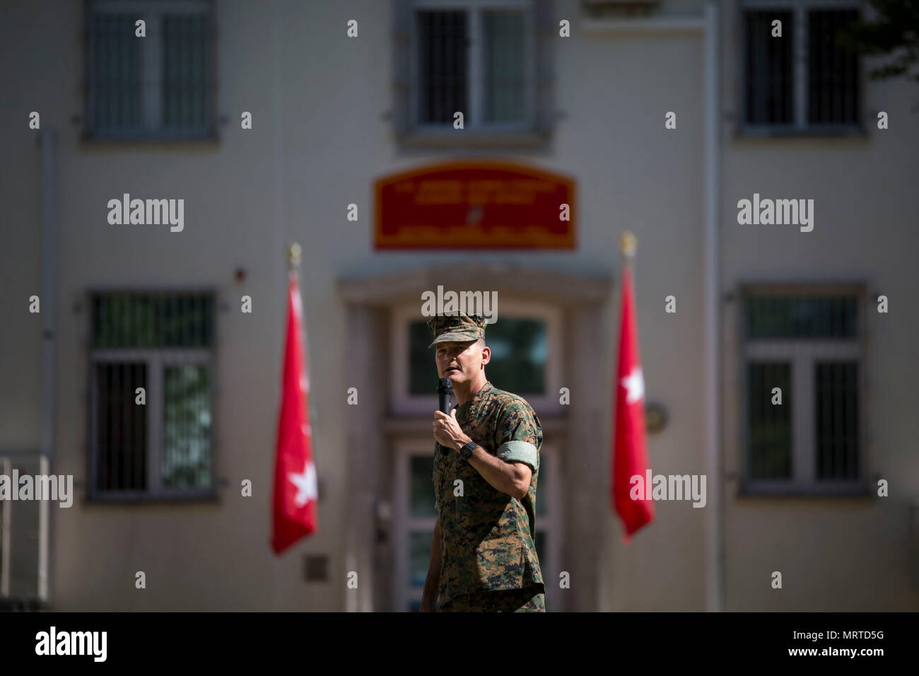 Major General Russell Sanborn, commander of Marine Forces Europe and ...