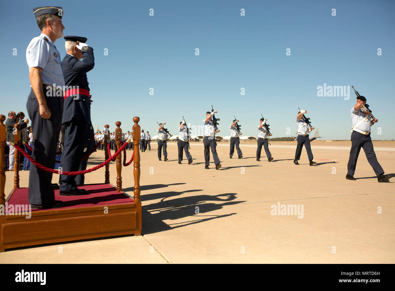 Colonel Carlos Perez Martinez, the oncoming Spanish base commander ...