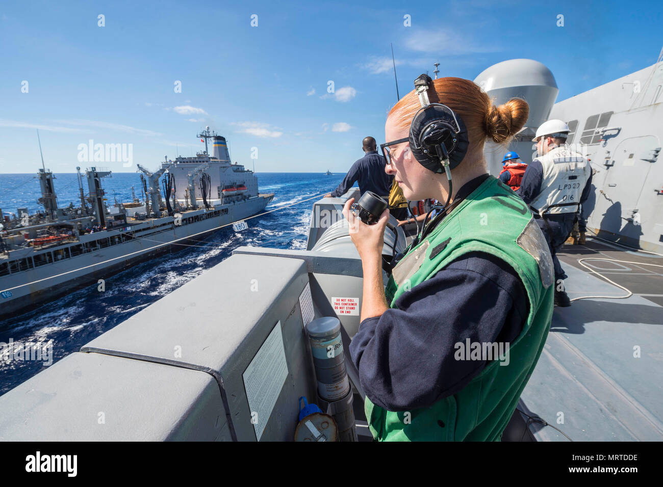 170706-N-ZL062-110 CORAL SEA (July 6, 2017) Seaman Autumn Foresman ...