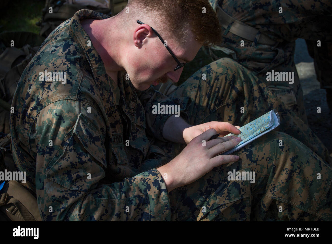 Lance Cpl. Andrew Fitzgerald, a machine gunner with Marine Rotational ...