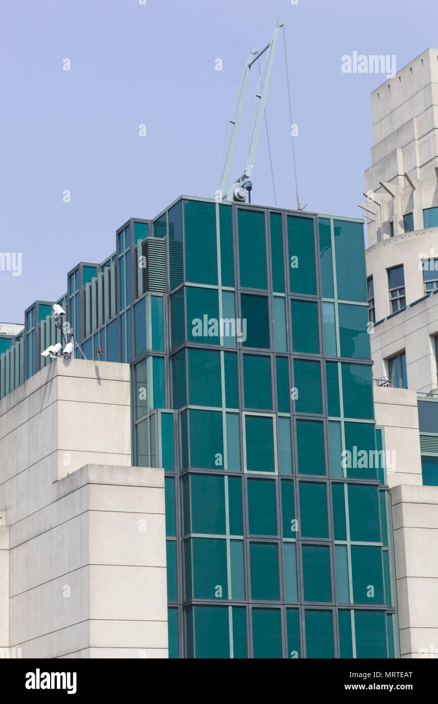 Abstract View of the SIS Building or MI6 Building at Vauxhall Cross ...