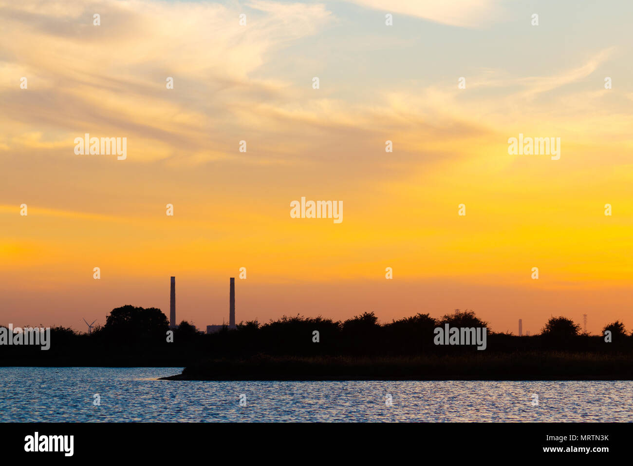 Cliffe Pools just outside of Rochester in Kent, from late afternoon to ...