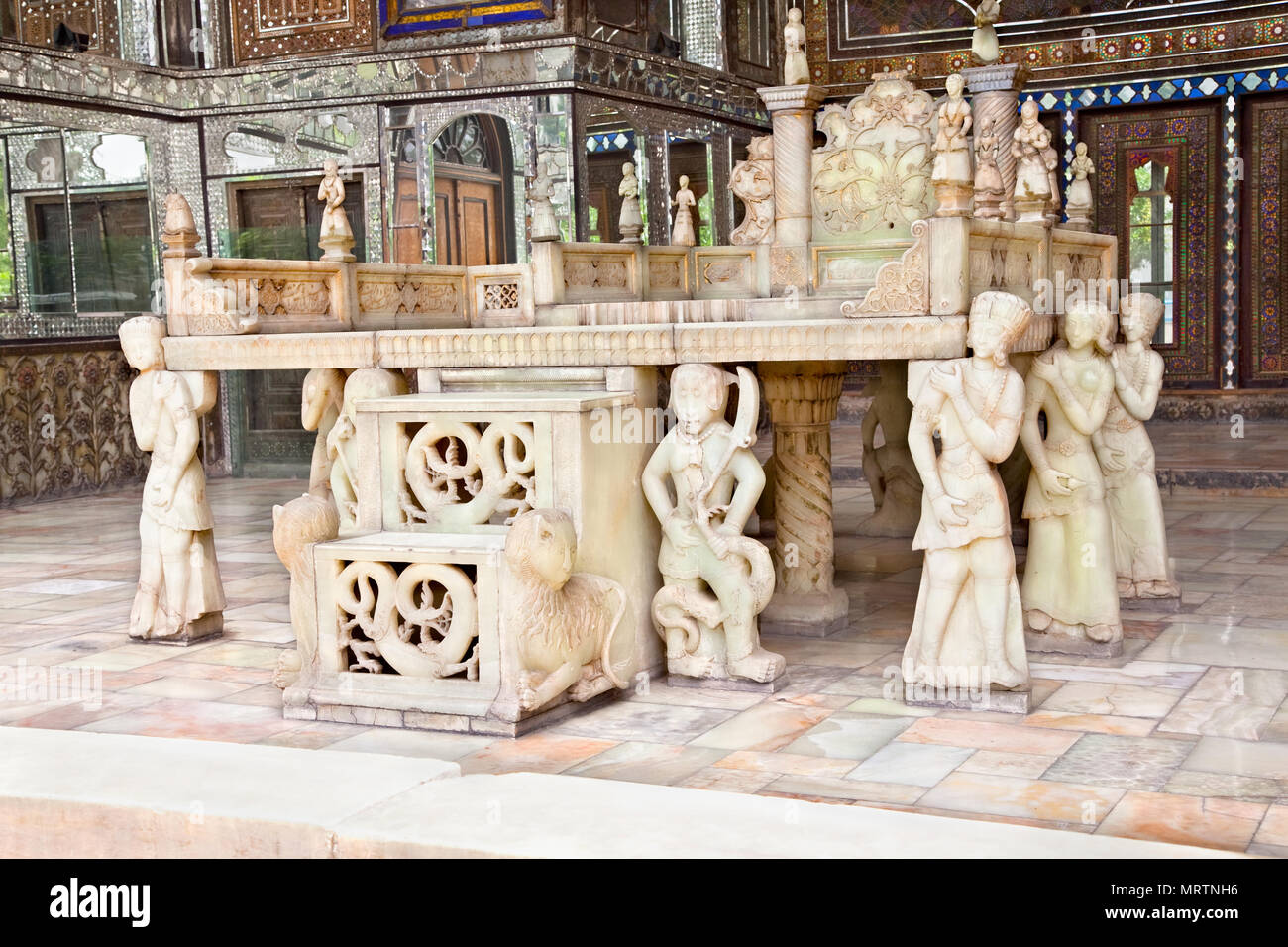 Takht-e Marmar (Marble Throne) was built in 1806 by order of Fath Ali ...