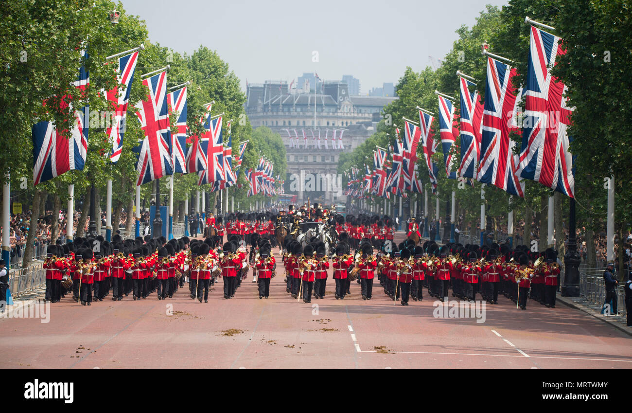 The Mall, London, UK. 26 May 2018. Major General’s Review is held, the ...