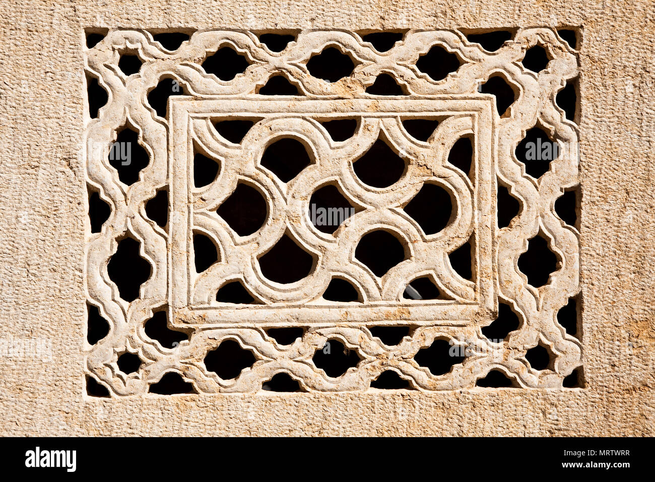Pattern stone window in Shiraz, Iran Stock Photo - Alamy