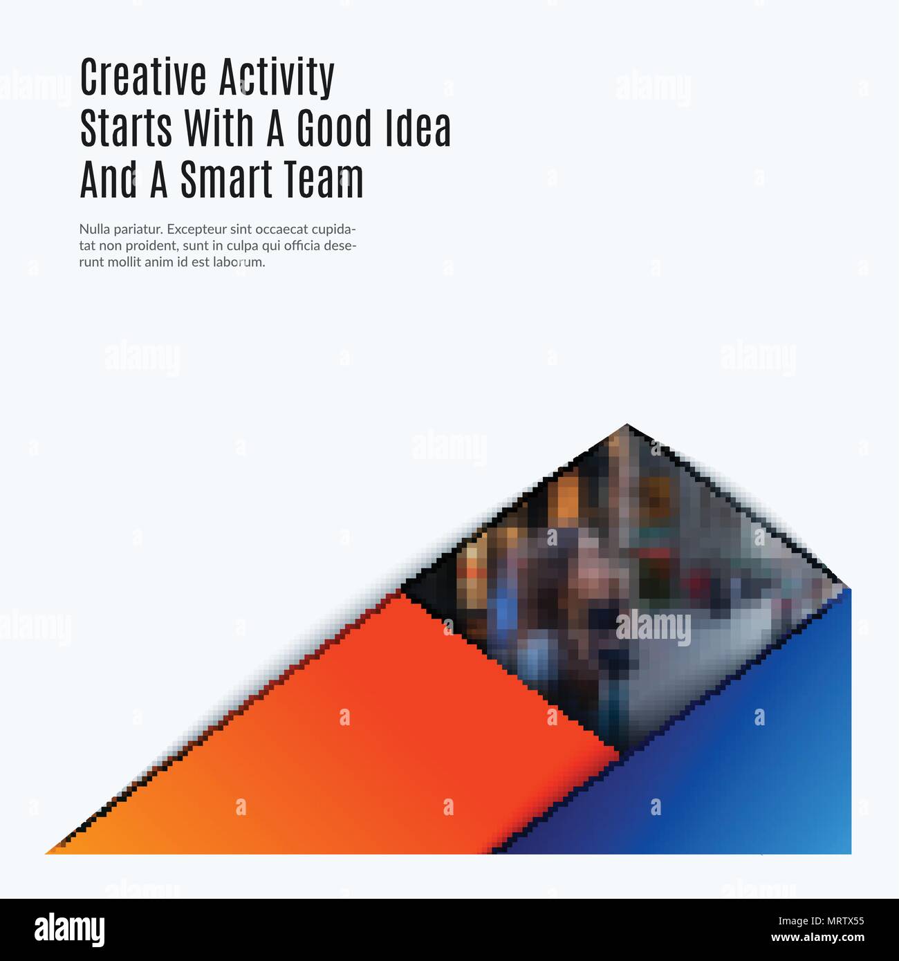 Abstract material design style of colourful vector elements for modern ...