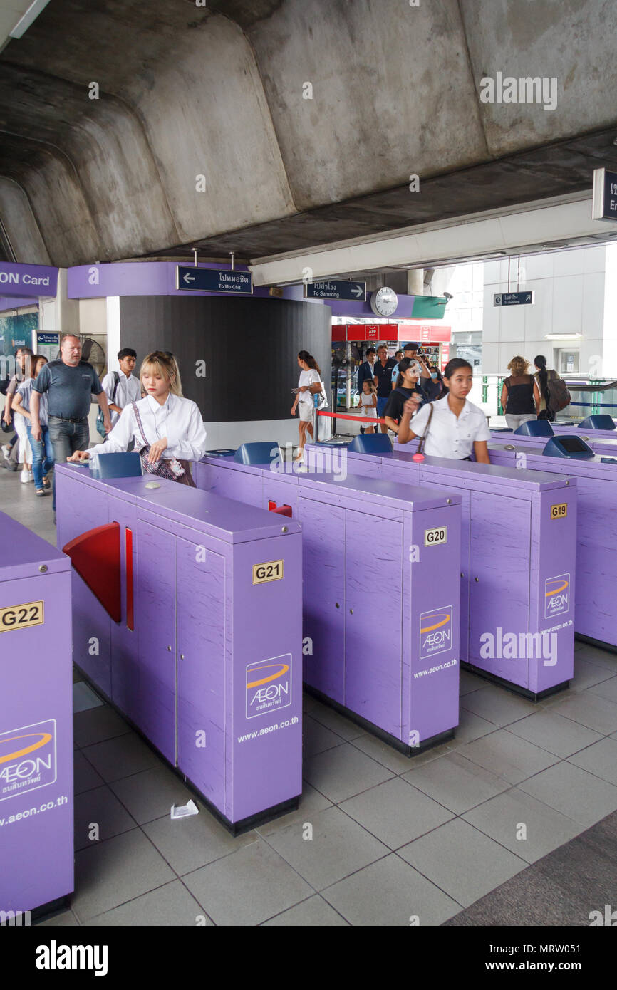 Bts asoke skytrain station hi-res stock photography and images - Alamy
