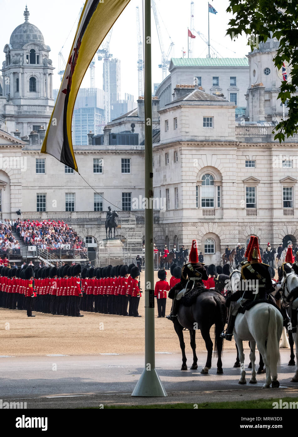 Royal Guard stands to attention as Household Cavalry passes by at The ...