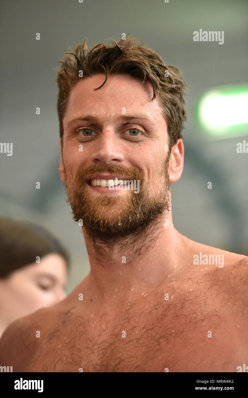Naples, Italy. 26th May, 2018. Luca Dotto during the swimming race of ...
