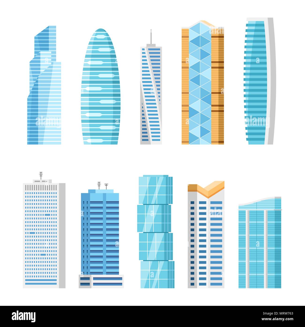 Commercial skyscrapers Cut Out Stock Images & Pictures - Alamy
