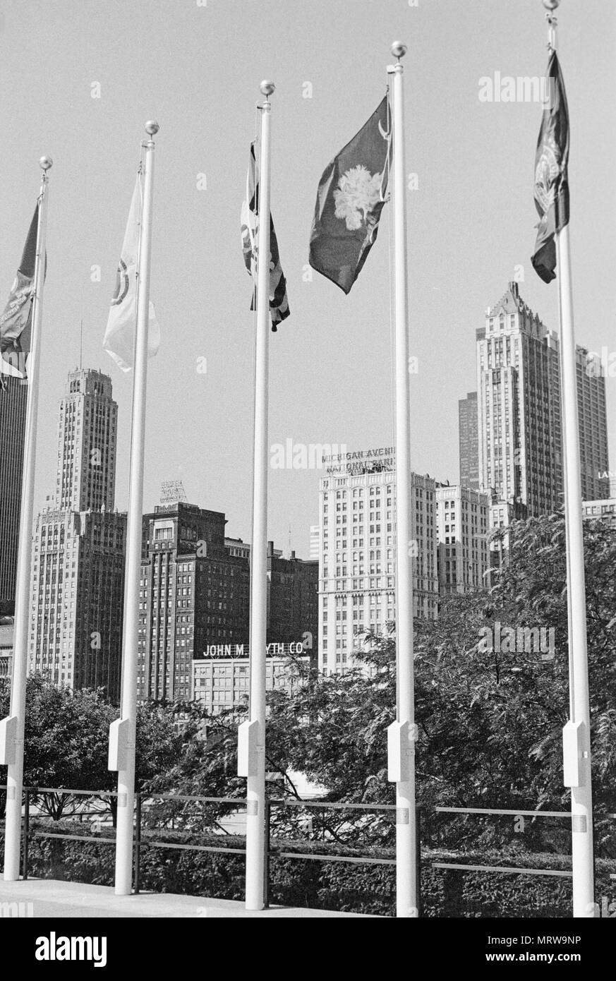 Part of the Chicago skyline, 1980 Stock Photo - Alamy