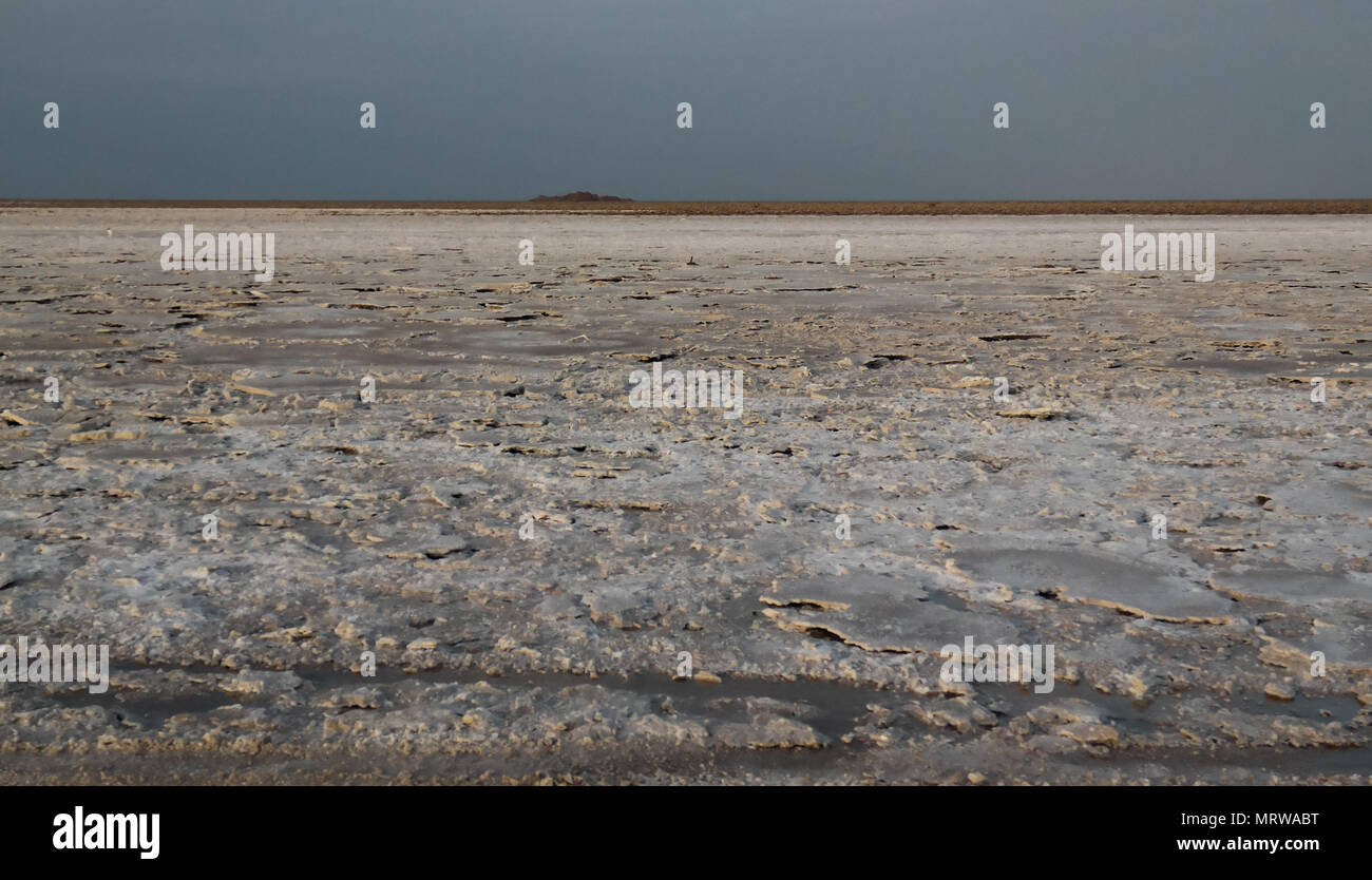 Salt Lake Karum aka Lake Assale or Asale , Danakil Afar, Ethiopia Stock ...