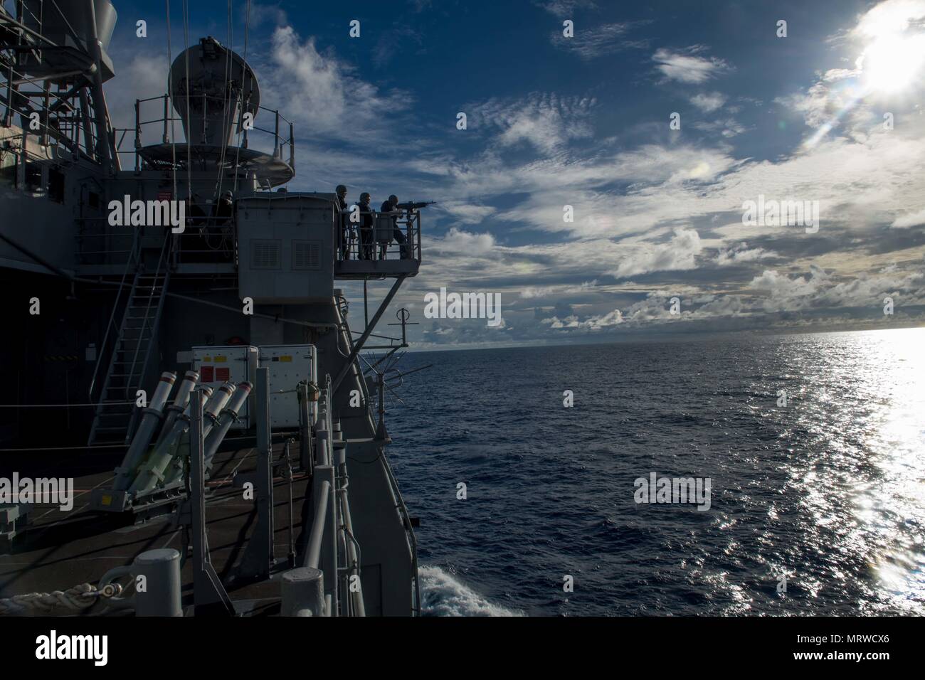 170702-N-VR594-0107 WATERS OFF GUAM (July 02, 2017) Ship's Serviceman ...