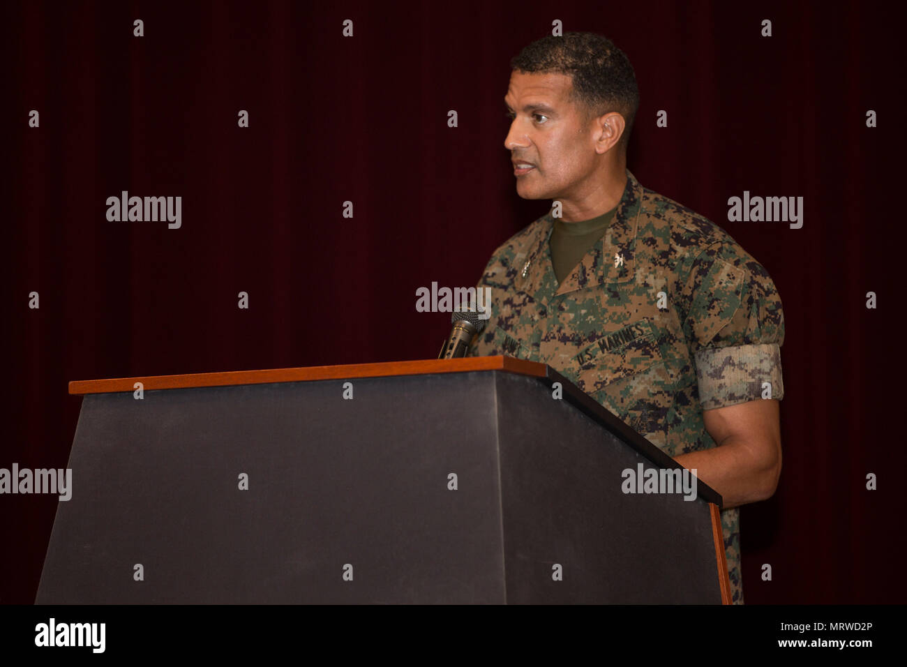 U.S. Marine Corps Col. David Jones, deputy commander with Marine Corps ...