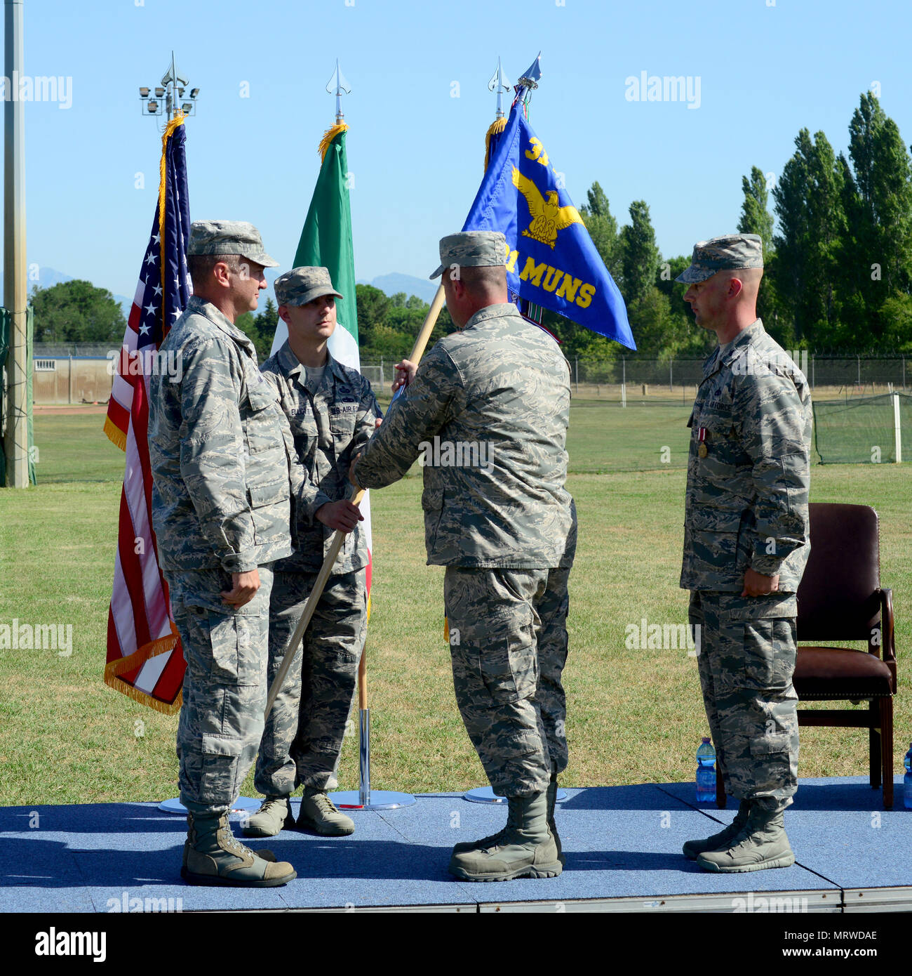 U.S. Air Force Lt. Col. Terry L. Wanner JR, the incoming Commander of ...