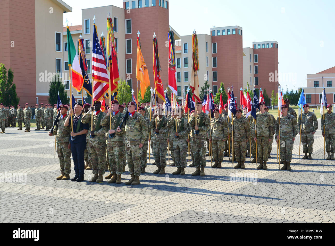 U. S. Army Paratroopers from the 173rd Airborne Brigade stand at ...