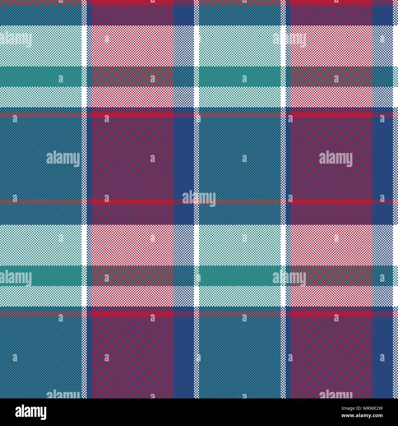 Abstract asymmetrical check plaid seamless pattern. Vector illustration ...