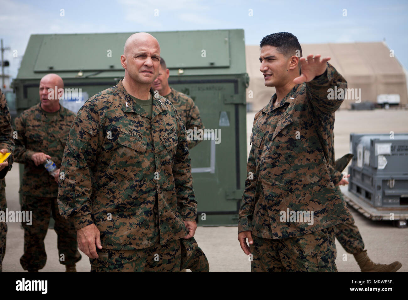 U.S. Marine Maj. Gen. David G. Bellon, the commander of U.S. Marine ...