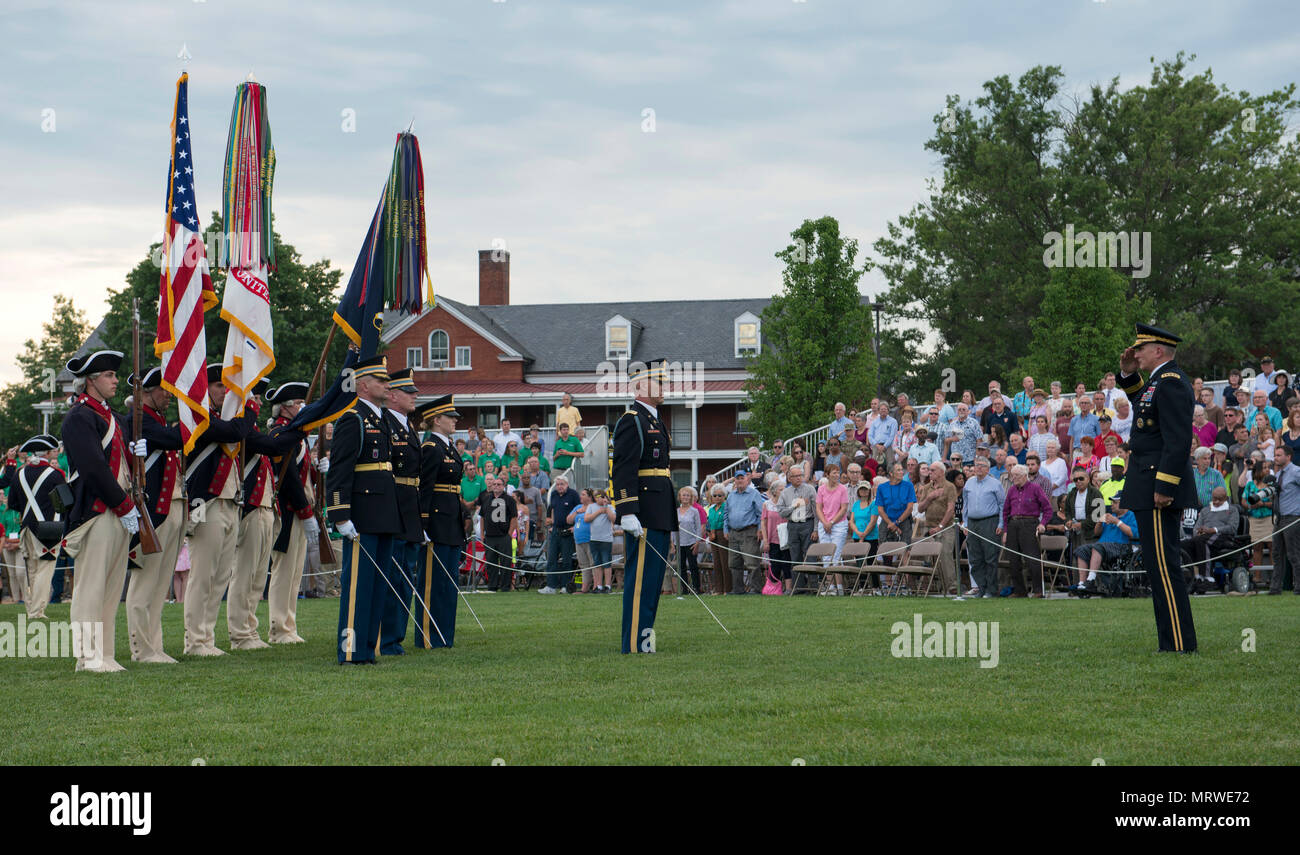 Gen. Robert B. Brown, commanding general, U.S. Army Pacific, renders a ...