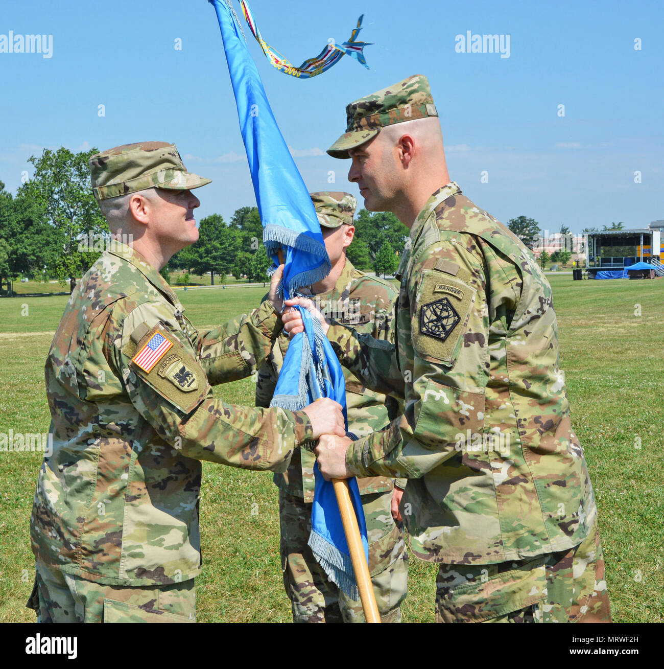 FORT MEADE, Md. -- Lt. Col. Eric S. Fowler, incoming commander, 741st ...