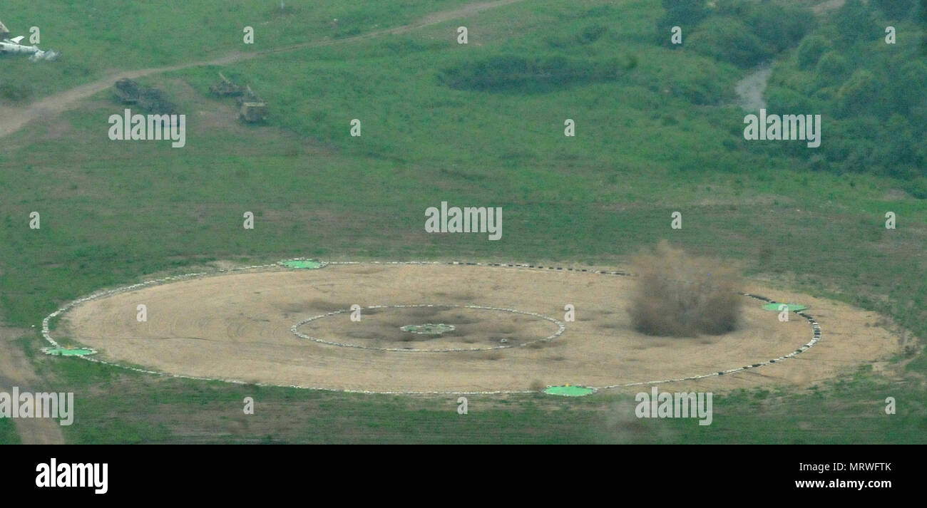 Inert weapons dropped from U.S. Air Force B-1B Lancers practicing ...