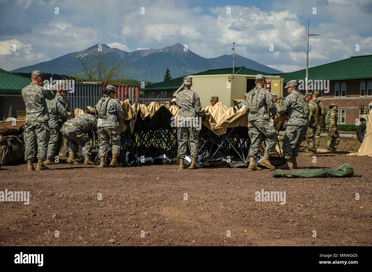 Soldiers from Headquarters and Headquarters Company, 158th Maneuver ...