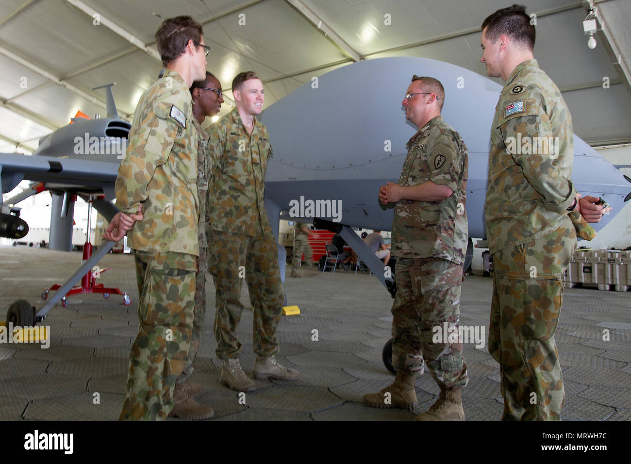U.S. Army Sgt. 1st Class Jonathon Potter, a tactical unmanned aerial ...