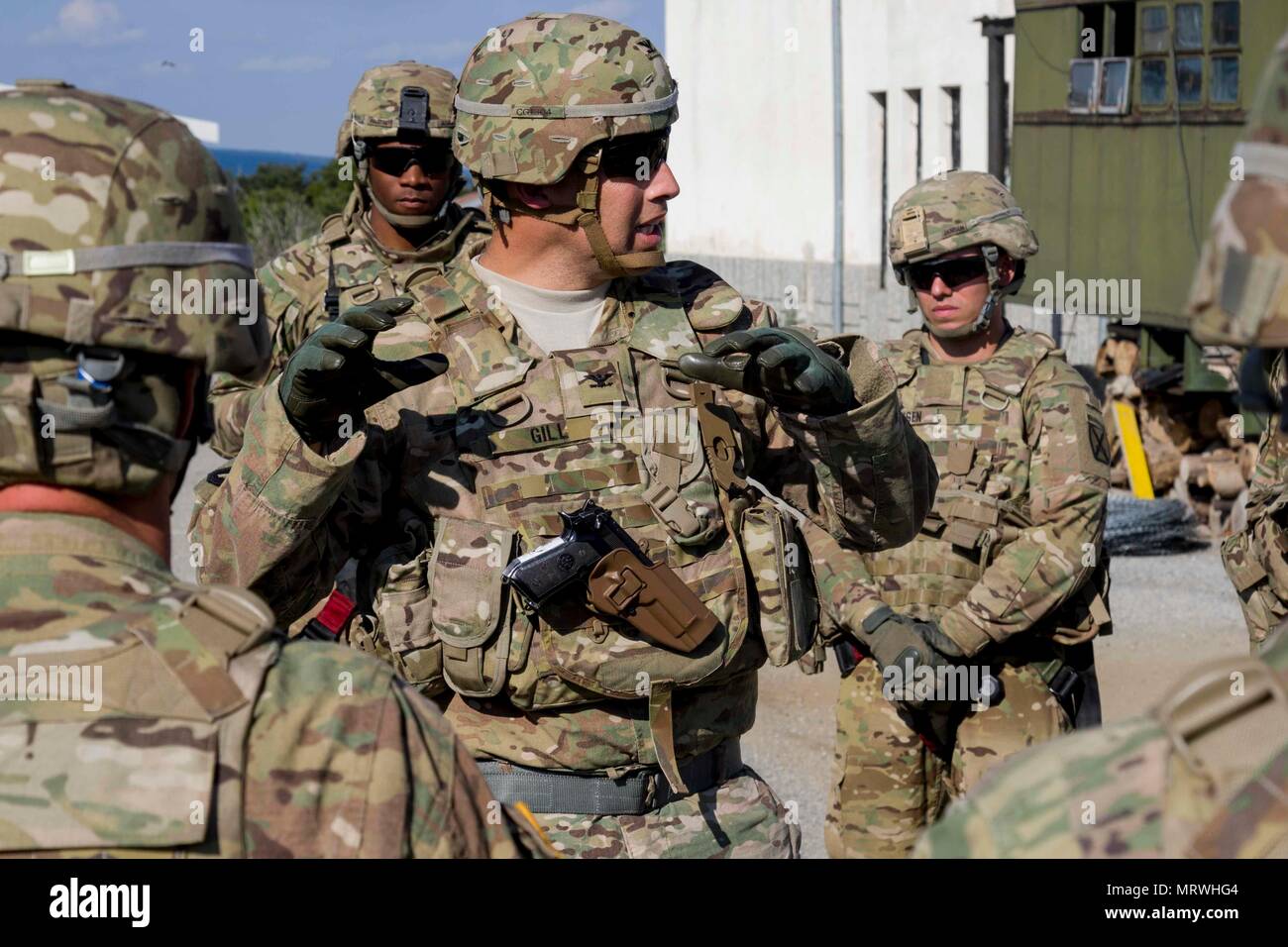 Col. Clair A. Gill, commander of the 10th Combat Aviation Brigade ...