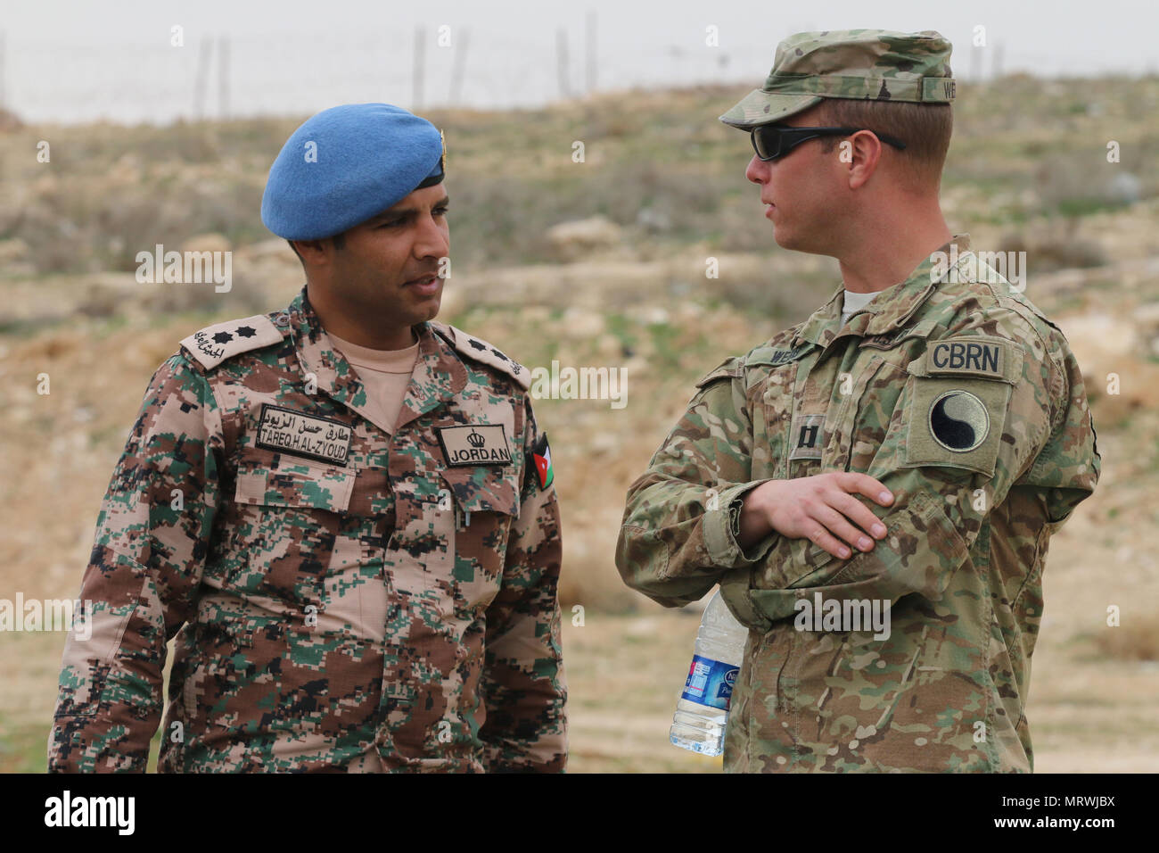 Capt. Brian Webb, a Chemical, Biological, Radiological, Nuclear officer ...