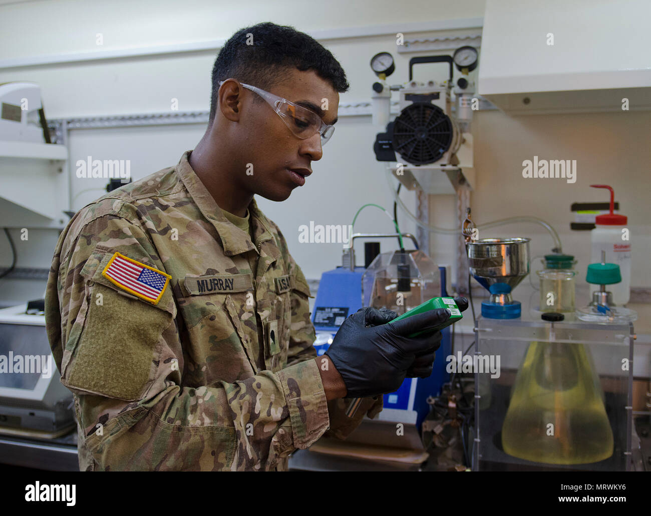 Spc. Rhomel Murray, Petroleum Laboratory Specialist, 2-27th ...