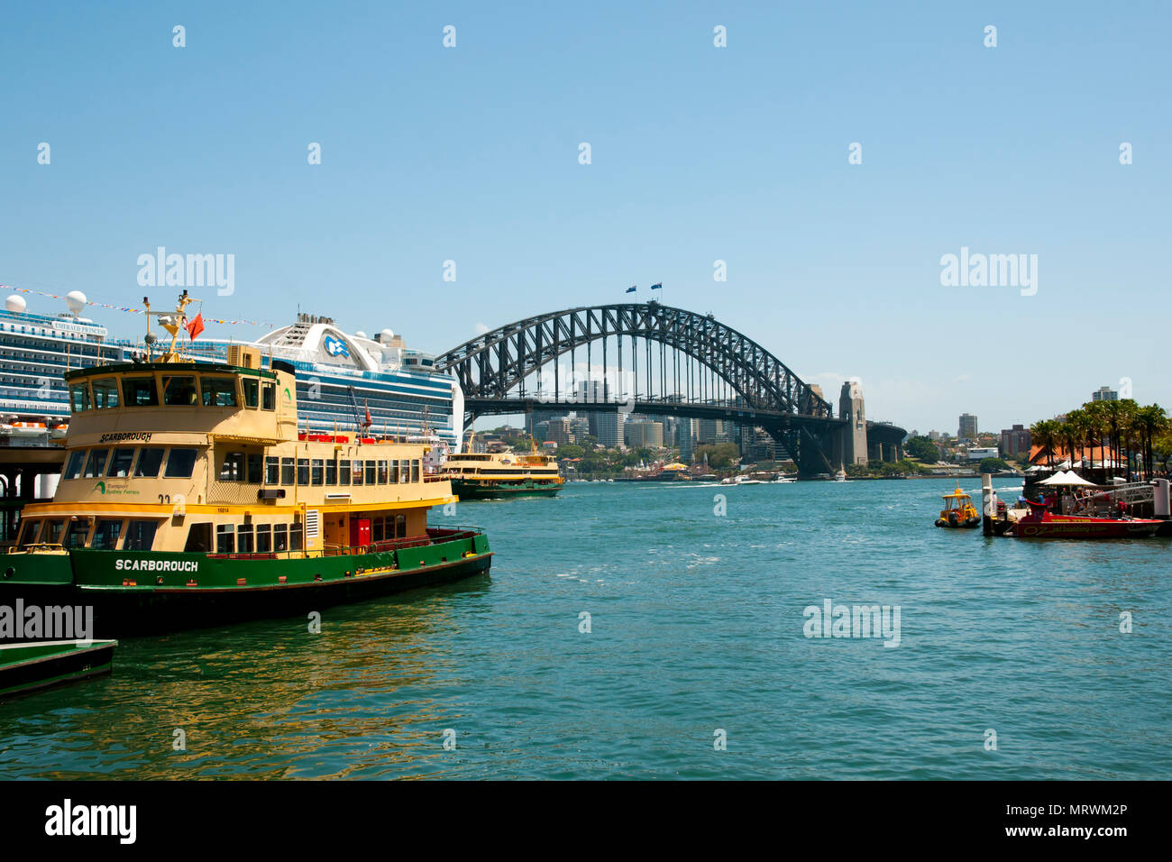 SYDNEY, AUSTRALIA - December 12, 2016: Sydney's famous Circular Quay ...