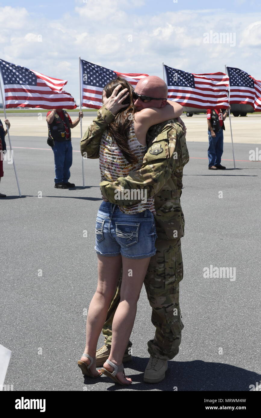 Photos of North Carolina Air National Guard Airmen returning from ...