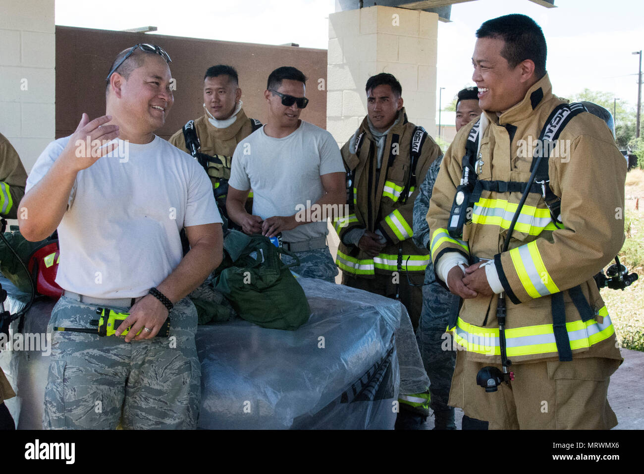 Reserve Citizen Airmen Chief Master Sgt. Desmond Yogi, a fire chief ...