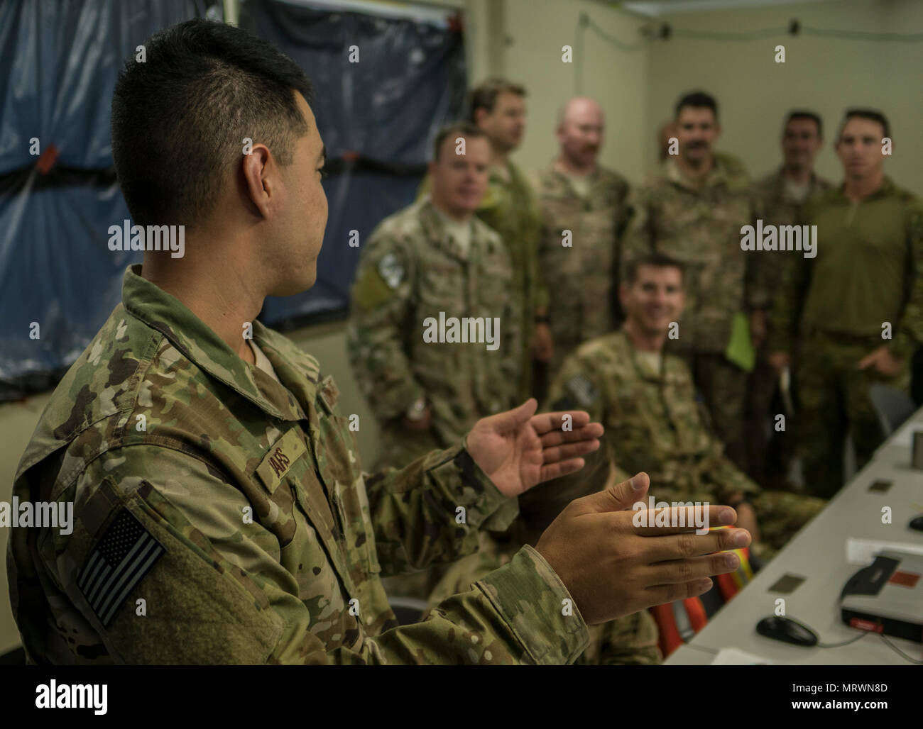 A U.S. Air Force 1st Special Operations Squadron intelligence officer ...