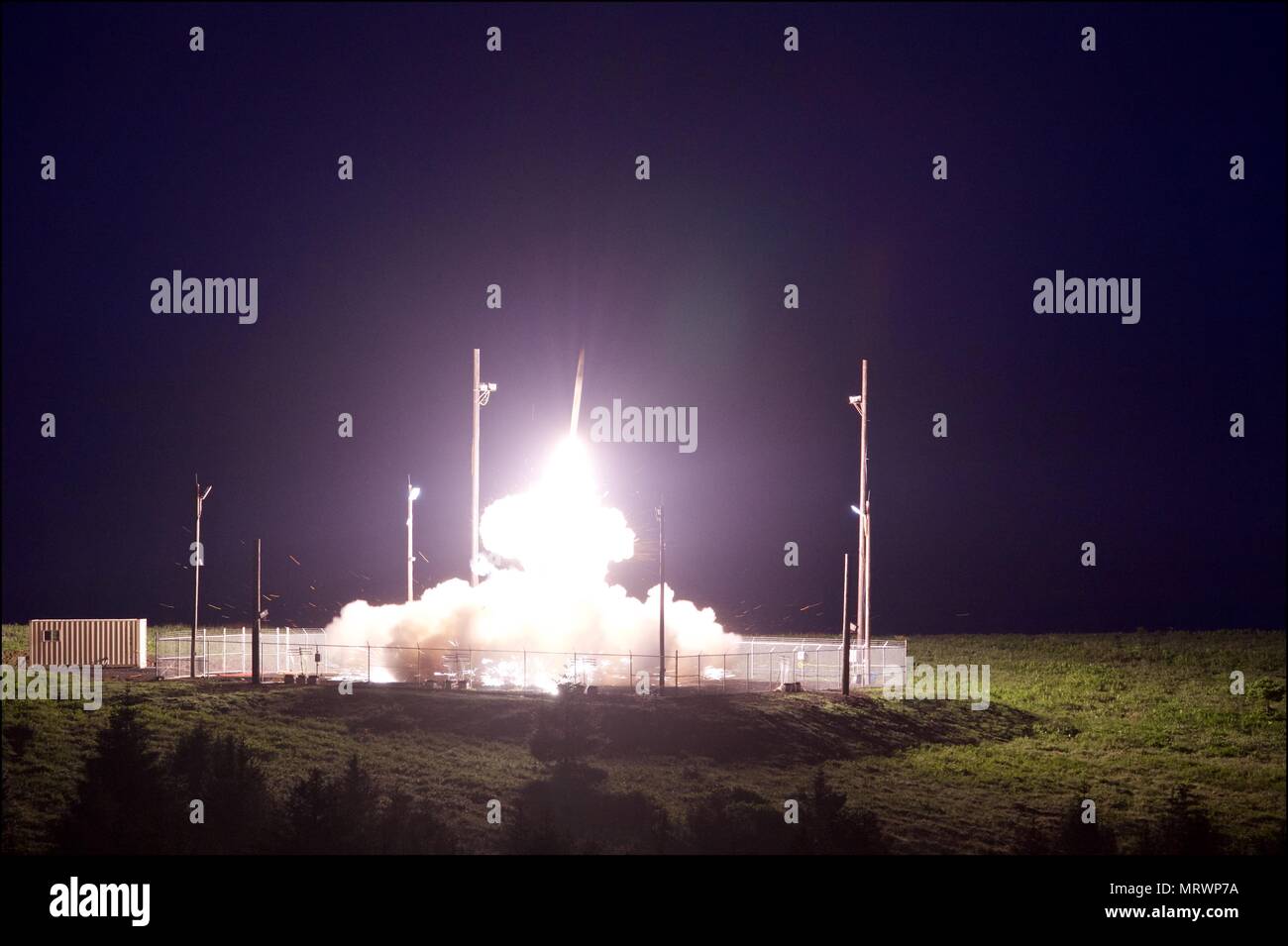 A Terminal High Altitude Area Defense (THAAD) interceptor is launched ...