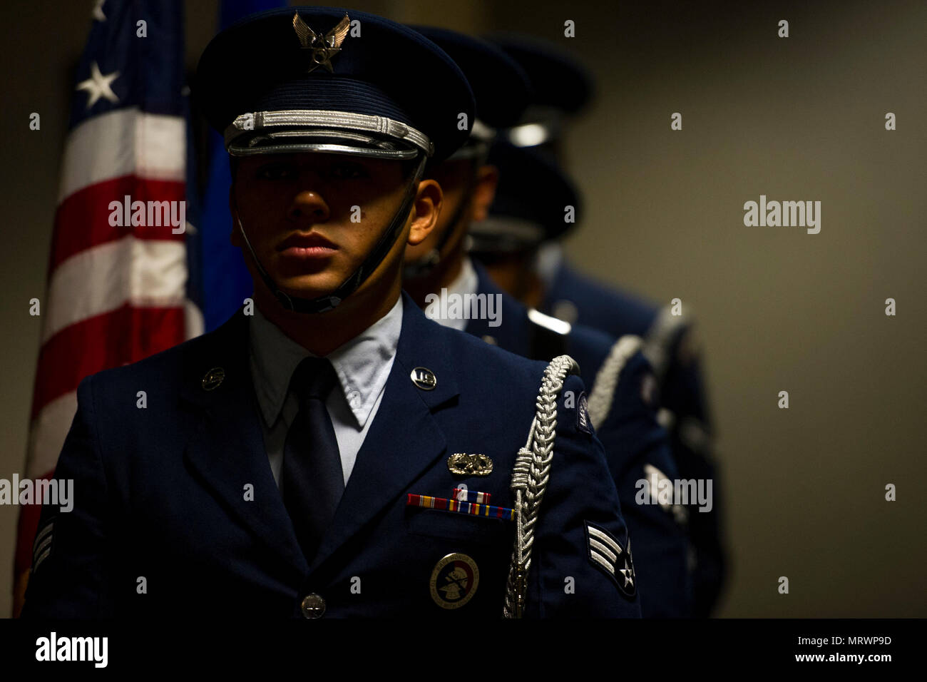 U s air force presenting colors hi-res stock photography and images - Alamy