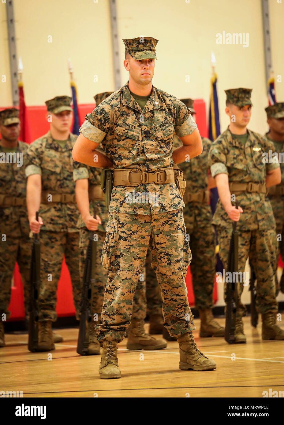 On July 7, Marines stood in formation during a change of command ...
