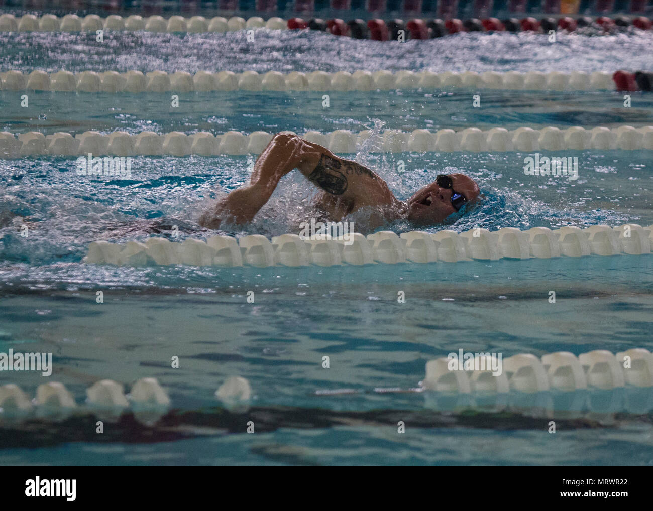 U.S. Marine Corps Sgt. Major Brian Fogarty competes in the 2017 DoD ...